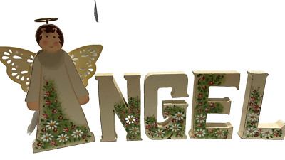 ANGEL Letters with Floral design | eBay