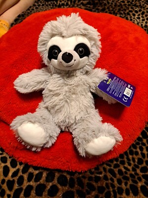 NWT Kellytoy Original 8" Sitting Promo Gray Sloth Soft Plush Stuffed ...