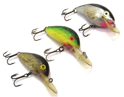 Rebel Humpy, Wee R and Norman Plastic Crankbait Fishing Lures, Mixed ...