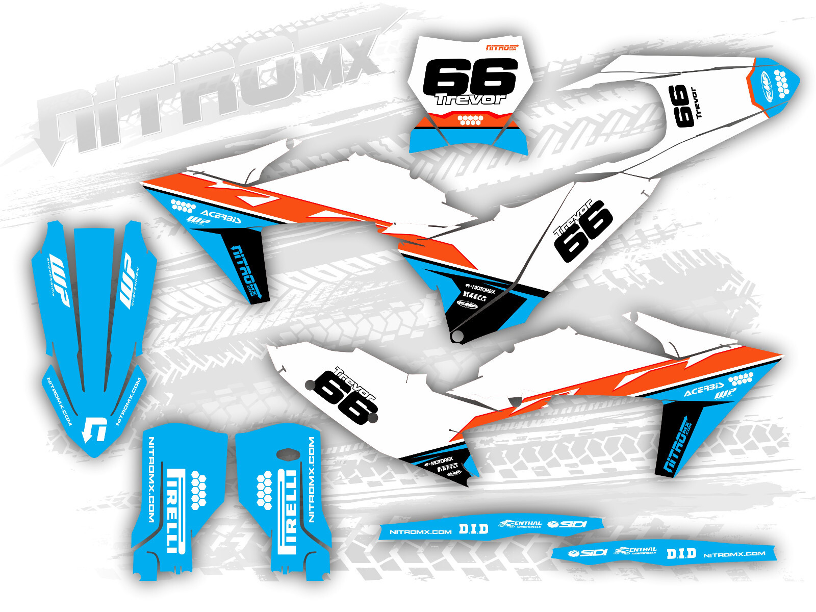 NitroMX Graphics fits KTM SX XC 125 150 SXF XCF 250 300 350 450 2023 ...
