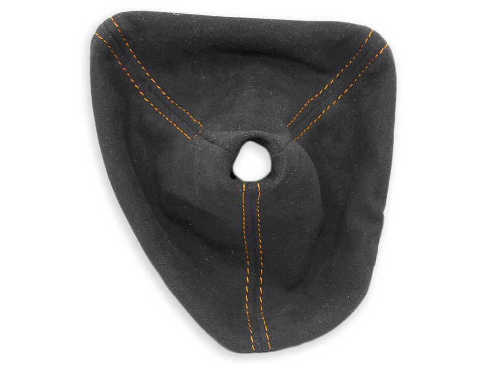 FOR BMW E90 E92 M3 07-13 GEAR SHIFT BOOT GAITER ALCANTARA STITCH ORANGE ...