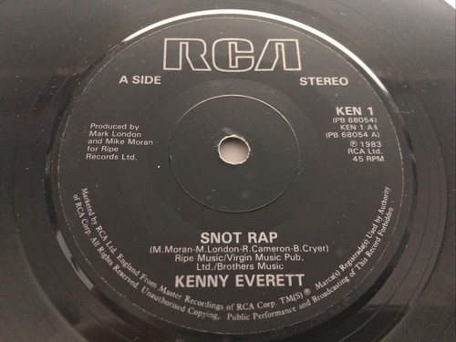Kenny Everett - Snot Rap 7" Vinyl Single Record | eBay UK