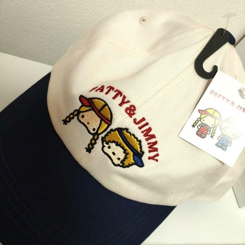 Patty Jimmy Cap Embroidered Character White/Navy Cotton Used | eBay
