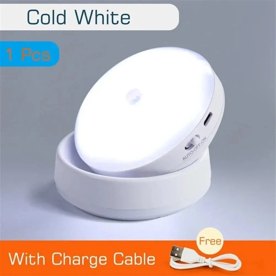 360° Motion Sensor Security LED Light USB Rechargeable Garden Outdoor ...
