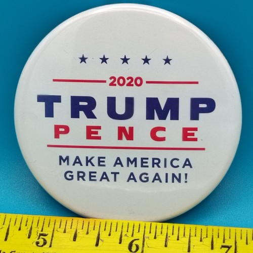 Donald Trump Button White Blue Red Political MAGA 2020 Election ...