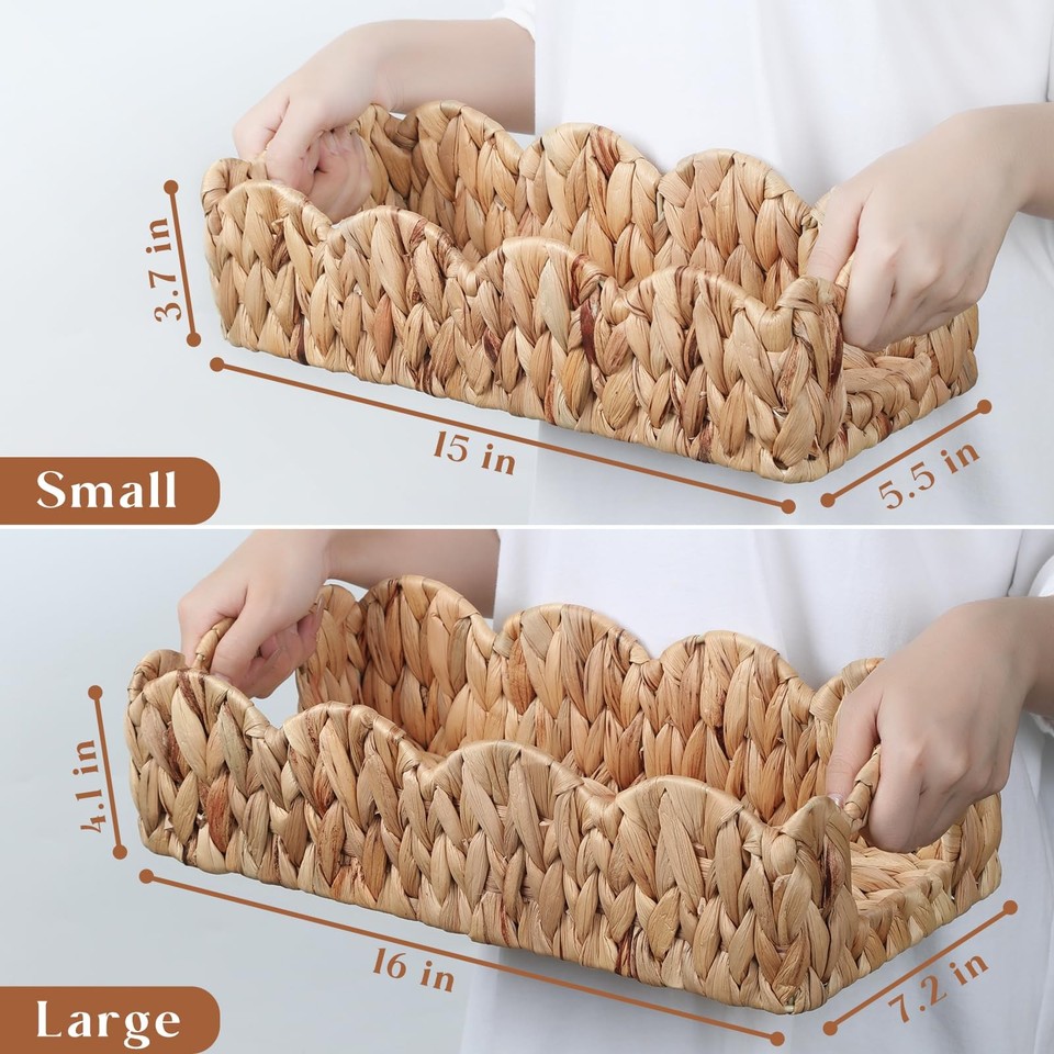 Toilet Paper Basket, Water Hyacinth Toilet Tank Basket for storage ...