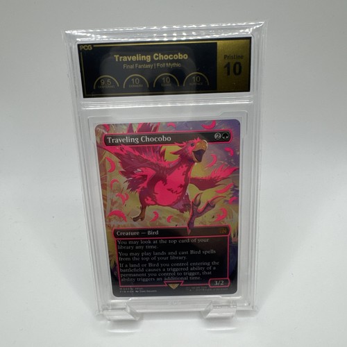 Traveling Chocobo (Borderless) (Neon Ink Pink) Final Fantasy Foil PCG ...