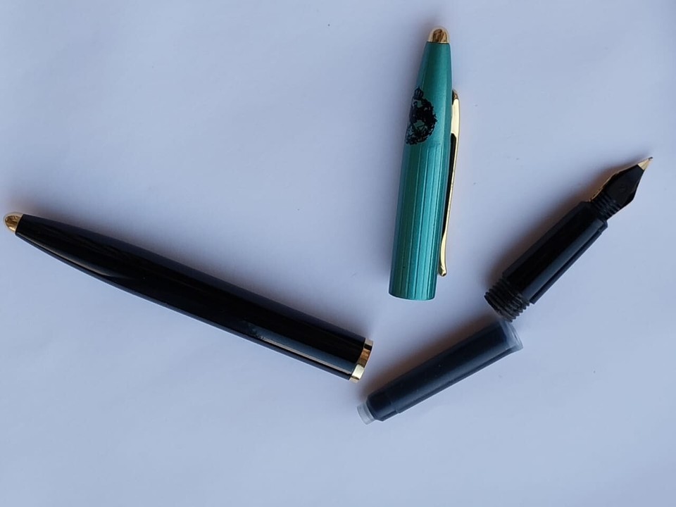 Vintage rare Fountain Ball point pen Jordan Gift Set army military coat ...