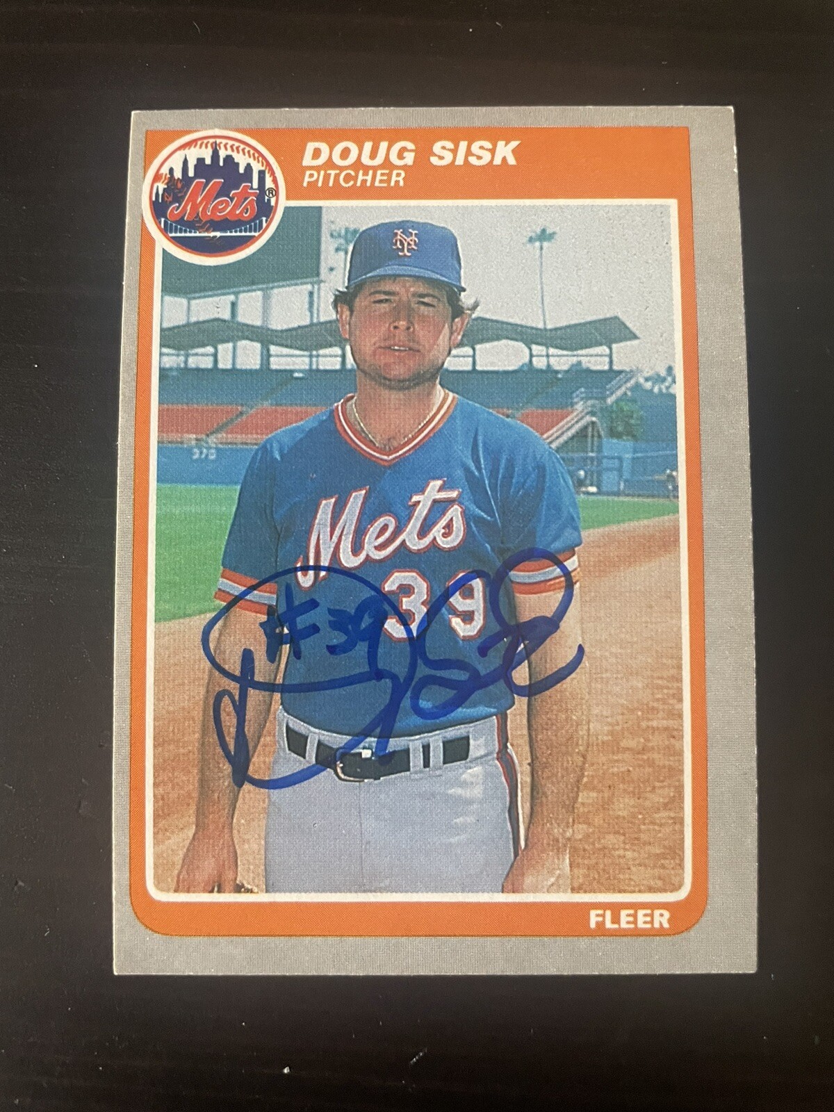 1985 Fleer #91 Doug Sisk New York Mets Signed Card Autographed | eBay