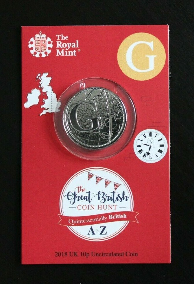 2018 Unc Carded Royal Mint Alphabet A to Z New 10p Ten Pence Choose ...