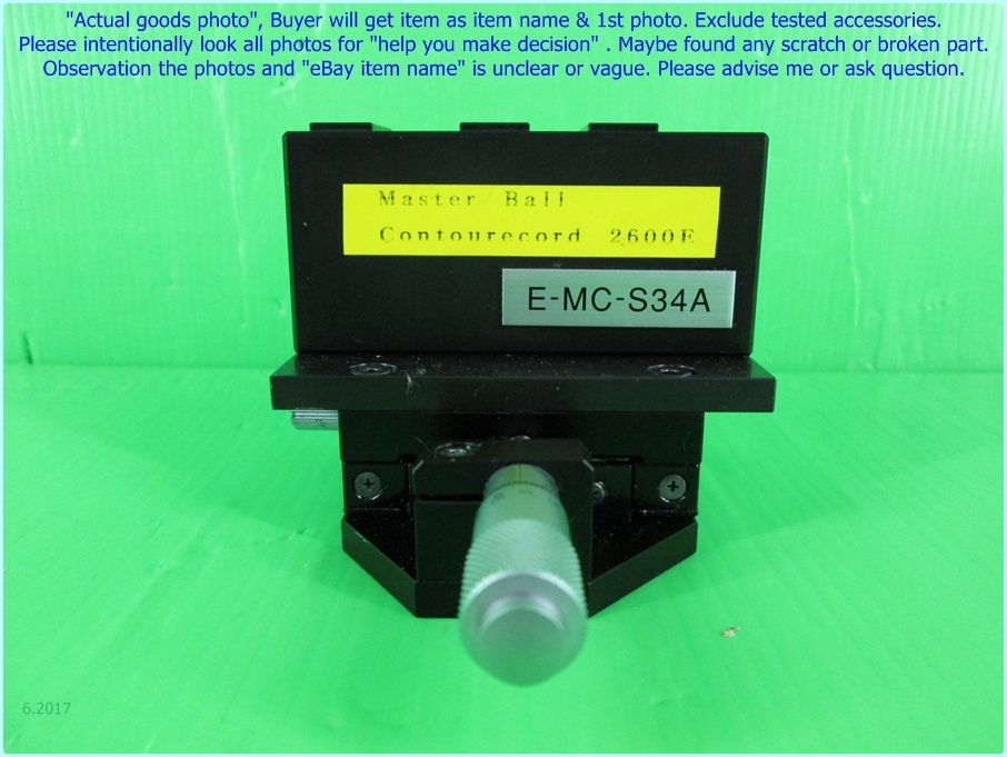 TOKYO SEIMITSU E-MC-S34A, Calibration Devise as photo, sn:9326. | eBay