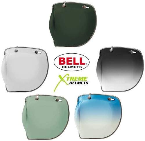 Bell 3 Snap Bubble DLX Shield Universal Custom 500 Helmet Chrome Trim ...