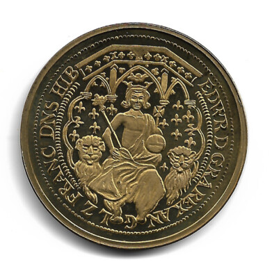 UK Edward III DOUBLE LEOPARD 1344 - Museum Collection- Gold Plated | eBay