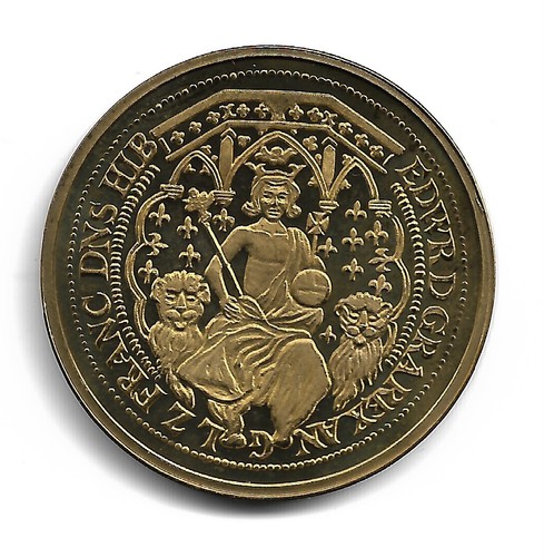 UK Edward III DOUBLE LEOPARD 1344 - Museum Collection - Gold Plated ...