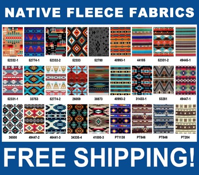 Native & Aztec Fleece Fabric - By Yard & By The Bolt - $ Buy More ...