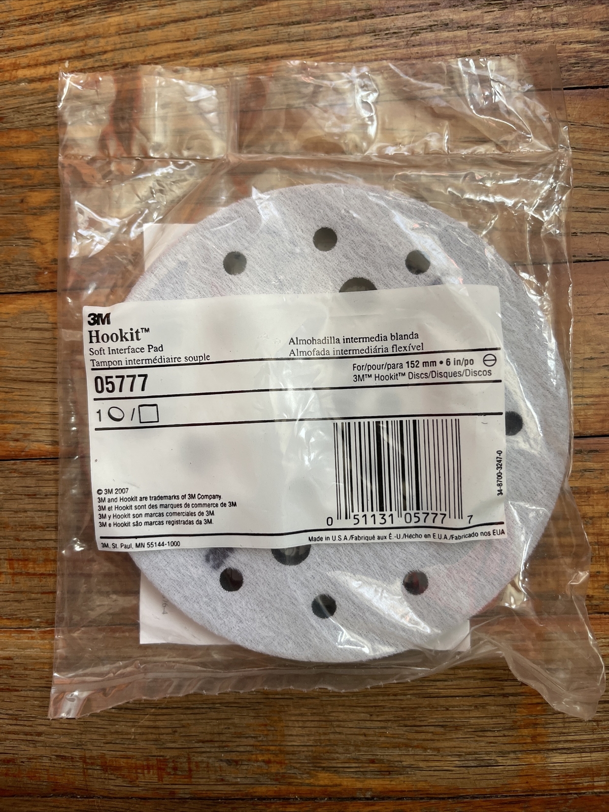 3M 5777 Hookit Soft Interface Pad, 05777, 6 x 1/2 x 3/4 inch (3M-05777) | eBay