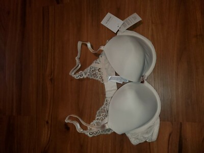 Auden Womens Plunge Coverage Lightly Lined Bra 36B Soft Petal Pink B40 ...