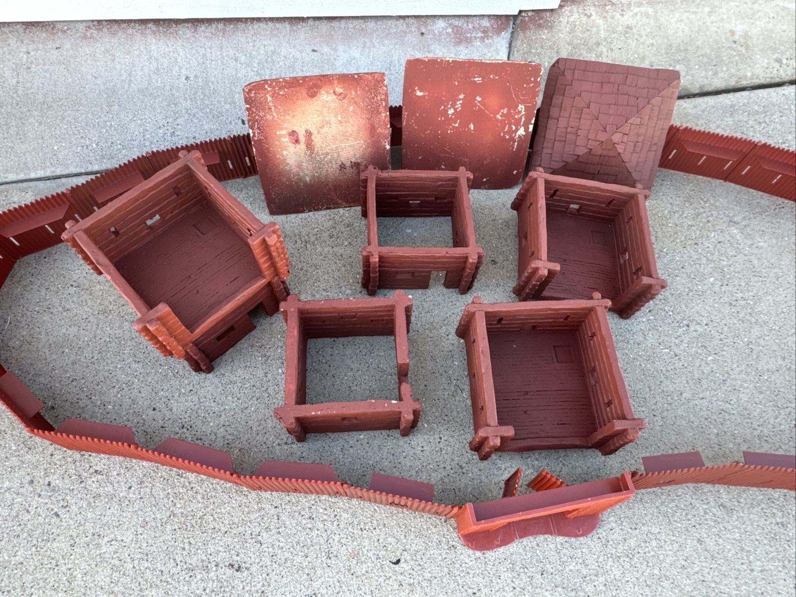 Vintage Marx Conte Barzso House war Buildings Fort Apache Play Set | eBay