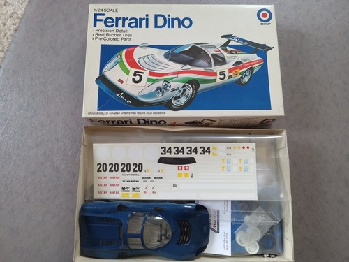 Rare ENTEX Ferrari Dino 206. Xtra Decals, Wheels and Tires. 1/24 Kit ...