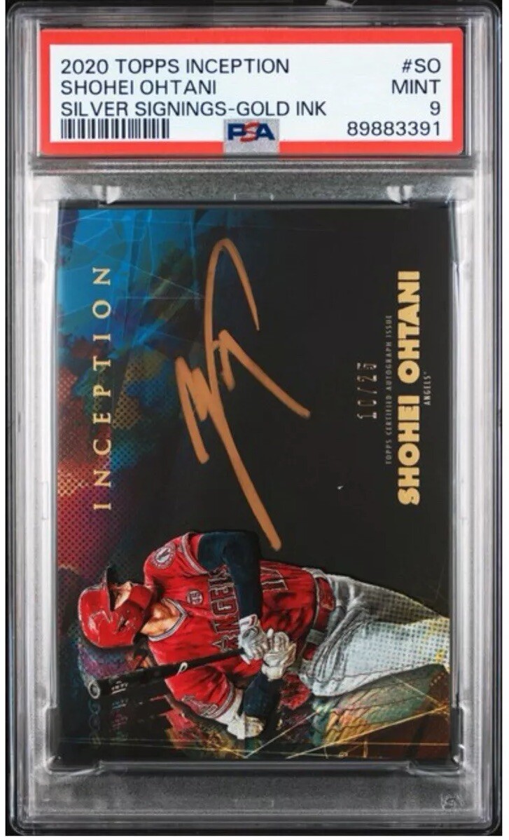 2020 Shohei Ohtani Topps Inception Silver Signings Gold Ink Auto /25 | eBay