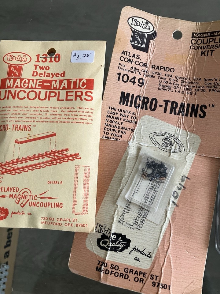 Micro Trains Lot 2-8-2 Mikado N Scale Coupler Conversion Kit 1049 Kato ...