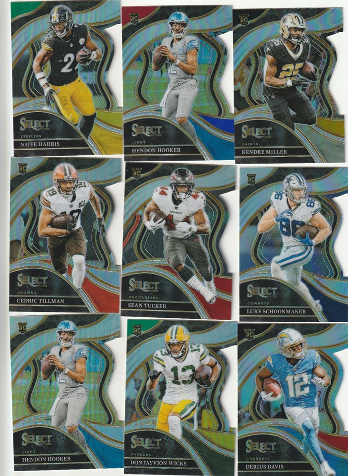 2023 NFL Select Club Level Die Cut Lot *18 CARDS* | eBay UK