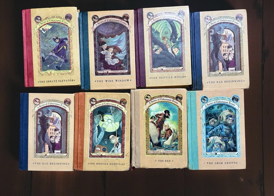 A Series of Unfortunate Events Hardcover Lot (8 Books) by Lemony ...