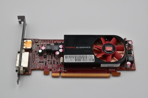 ATI AMD FirePro V3800 512 MB GDDR3 Low Profile DVI Display Port ...