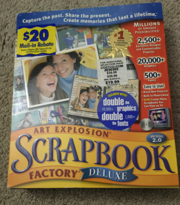 Art Explosion Scrapbook Factory Deluxe 2.0 - New | eBay