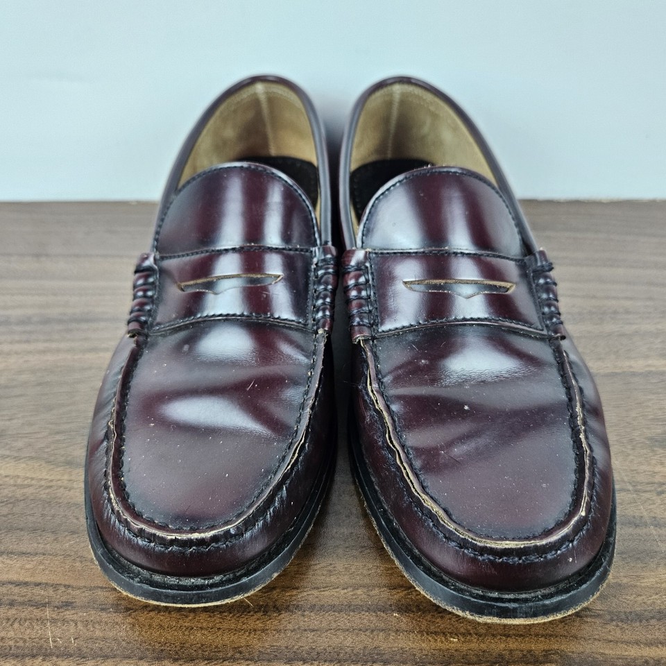 Bostonian Men's Loafers Dress Shoes US Size 9.5M Burgundy Leather Made ...