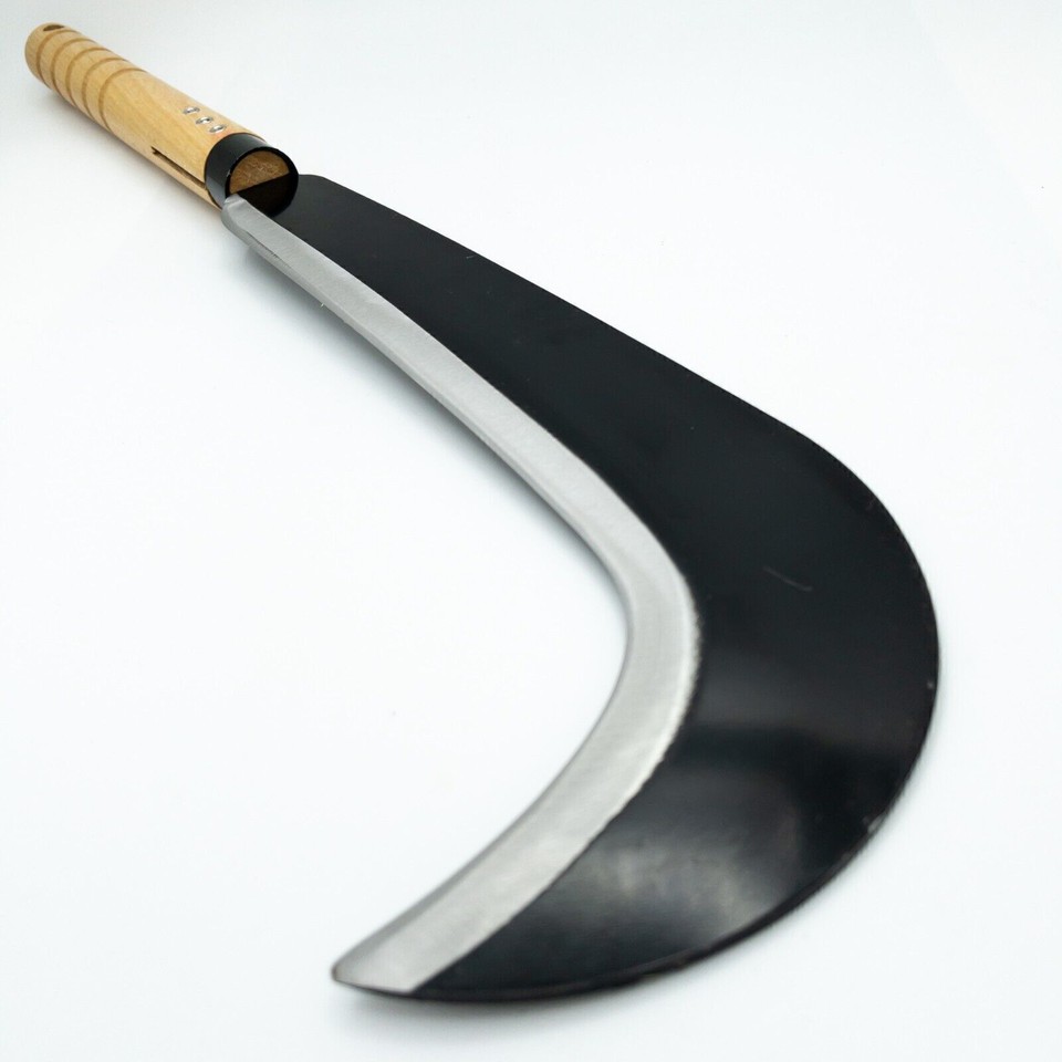 Outdoor Bamboo Sickle Machete | Crescent Blade for Farming & Gardening ...