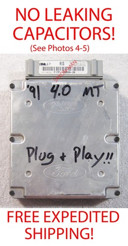 91 Ford Ranger 4.0l MT V6 PCM ECU Engine Computer F17F-12A650-JA ...
