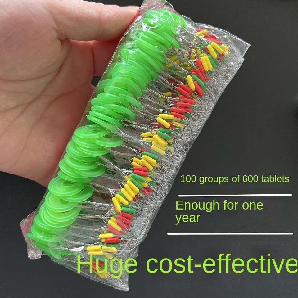600pcs Float Rubber Stopper Fishing Bobber Stopper Oval Sliding Float ...