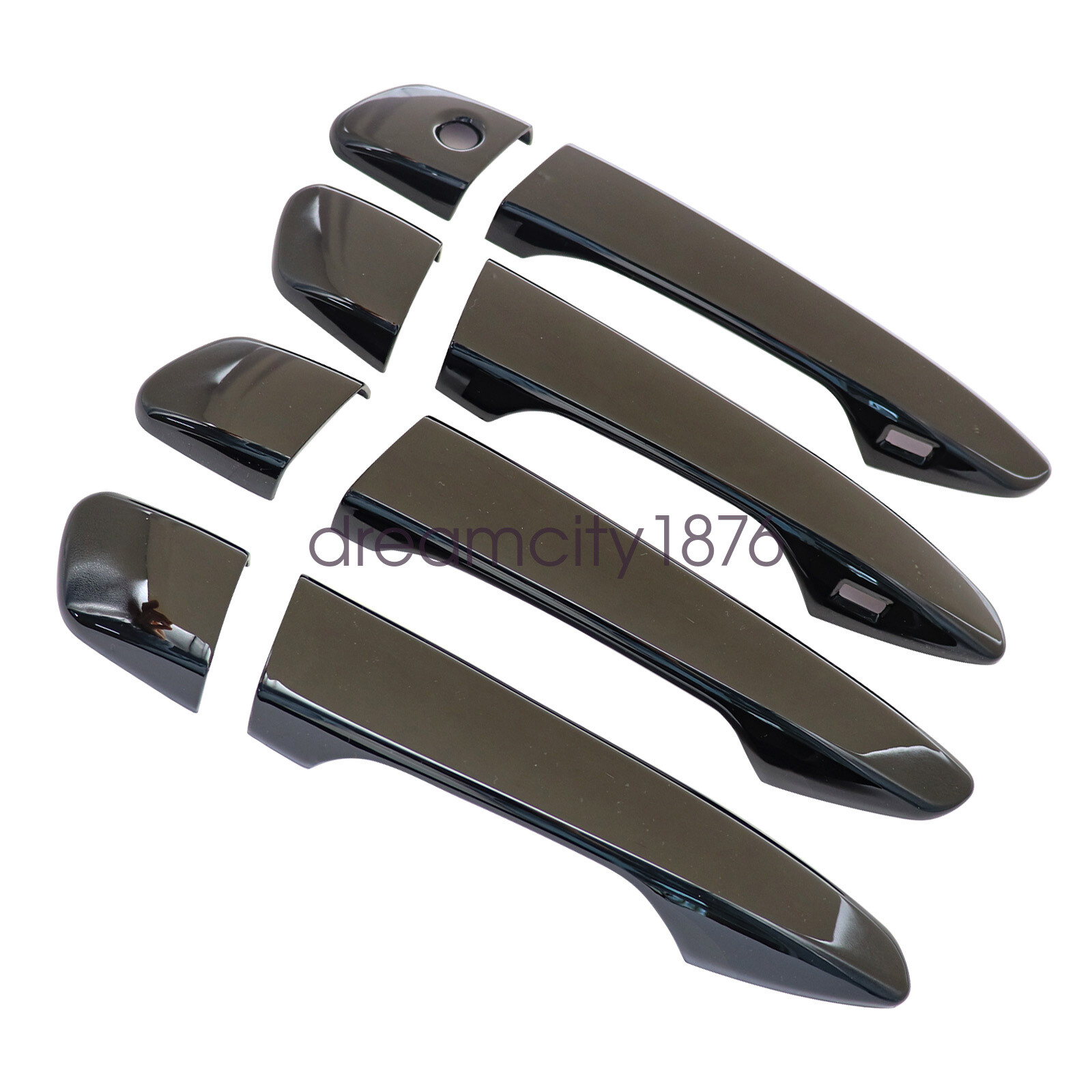 GLOSS BLACK DOOR HANDLE COVERS W/2 SMT KH new for LEXUS IS GS 2014-2020 ...