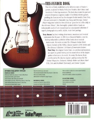 "THE FENDER BOOK" A COMPLETE HISTORY OF FENDER ELECTRIC GUITARS-BOOK ...
