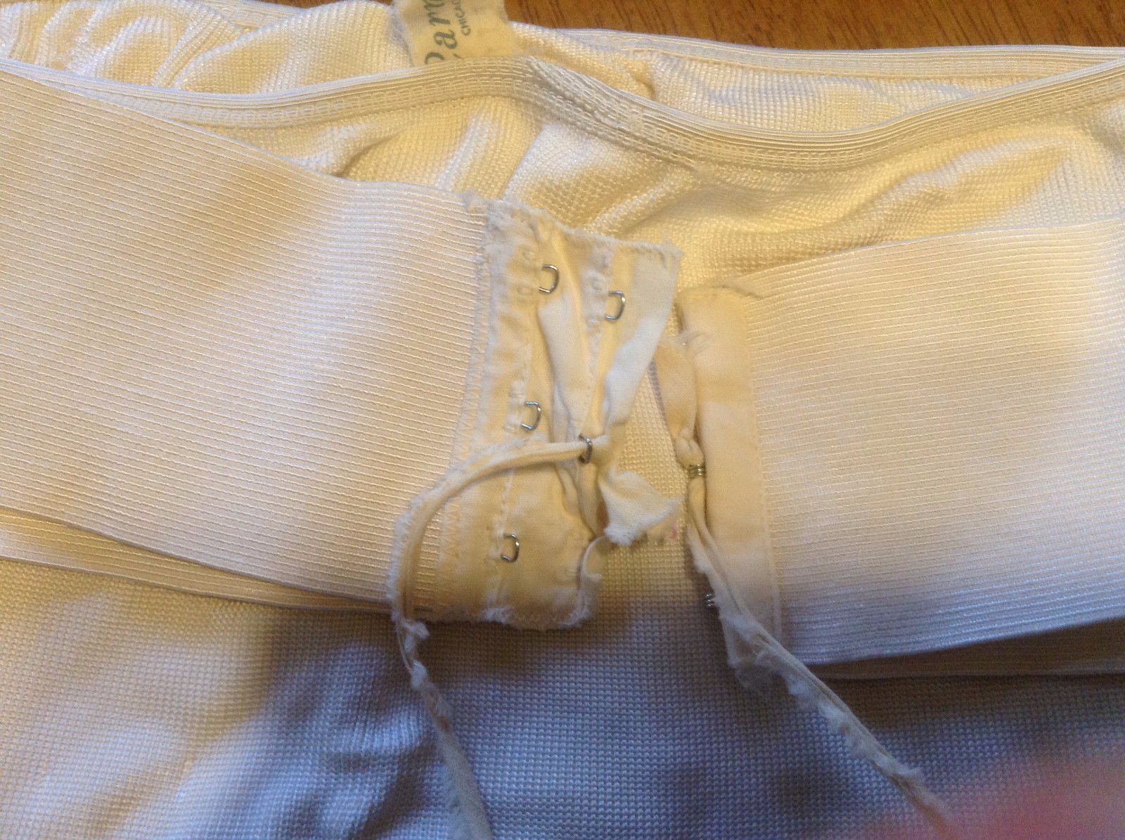 Classic Very Vintage Carmen hook eye open bottom girdle w/ garters ...