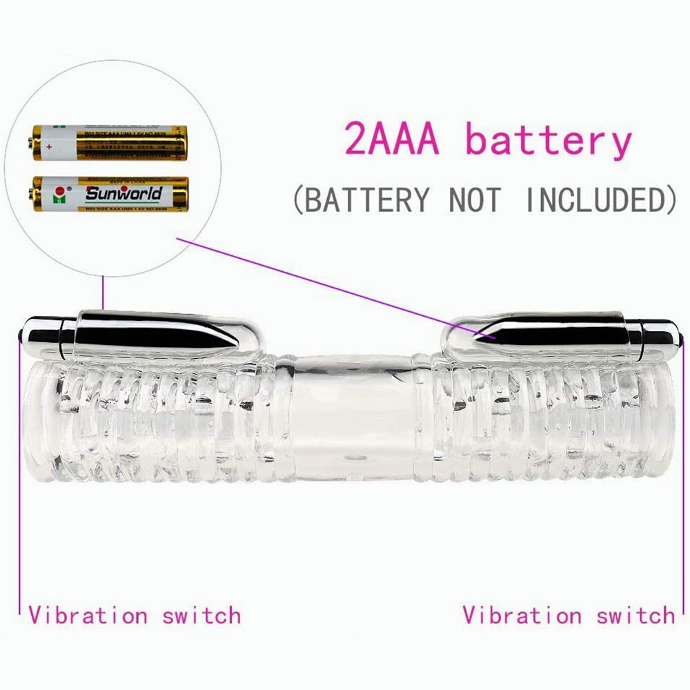 Double Stroker Vibrating for Gay Male Masturbator Penis Sex Toys for ...