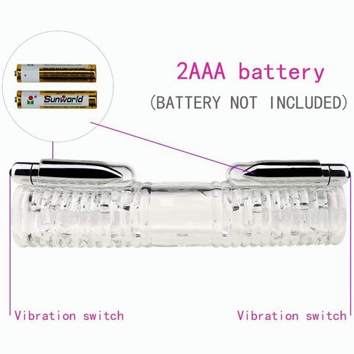 Double Stroker Vibrating for Gay Male Masturbator Penis Sex Toys for ...