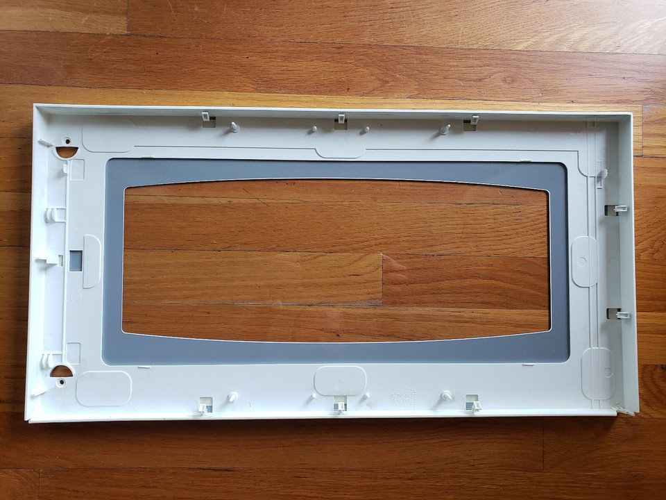 Genuine GE Microwave Door Outer Frame With Glass - White WB55X10605 ...