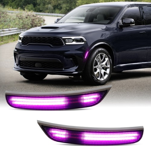 For 2021-2025 Dodge Durango Dynamic 2PCS Front Bumper LED Side Marker ...