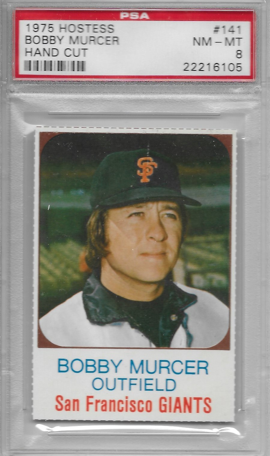 1975 HOSTESS #141 BOBBY MURCER (LOW POP) SAN FRANCISCO GIANTS (RARE ...