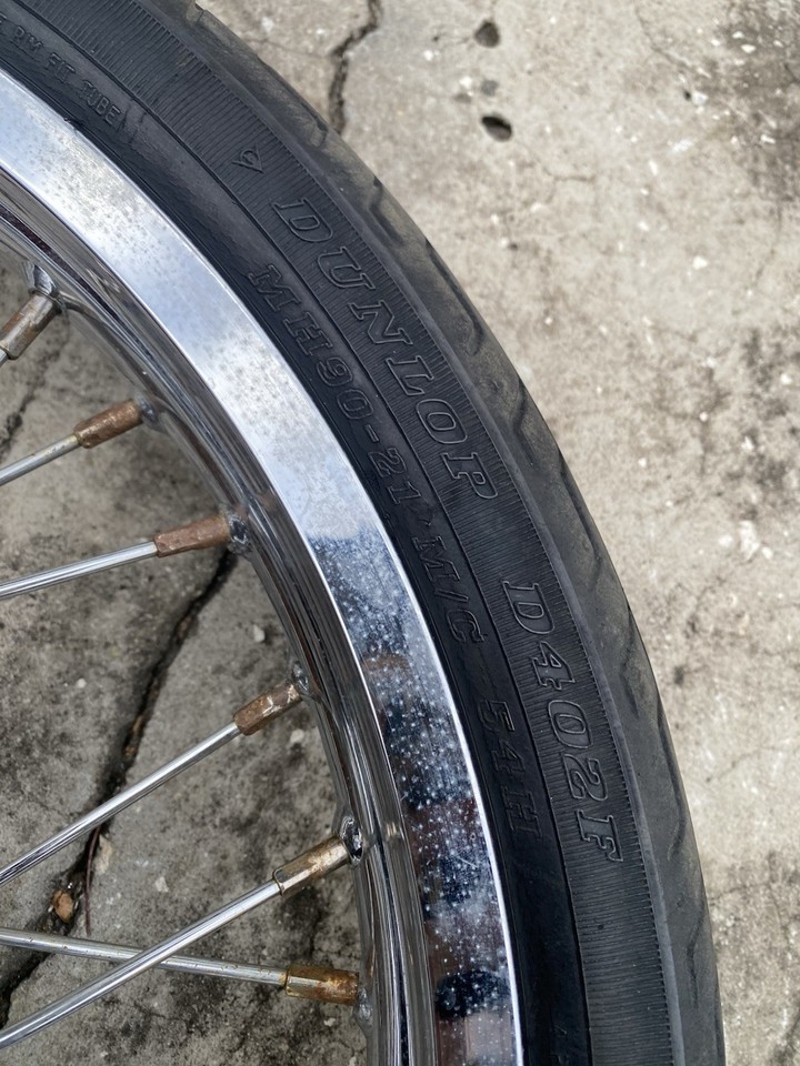 Harley Davidson Softail & Dyna Wide Glide Chrome 21" Front Wheel Rim ...