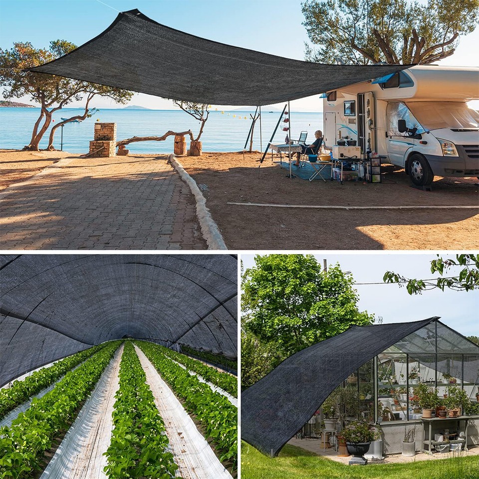90% UV Resistant Shade Cloth Anti-Aging Sun Sunblock Plant Garden Tarp ...