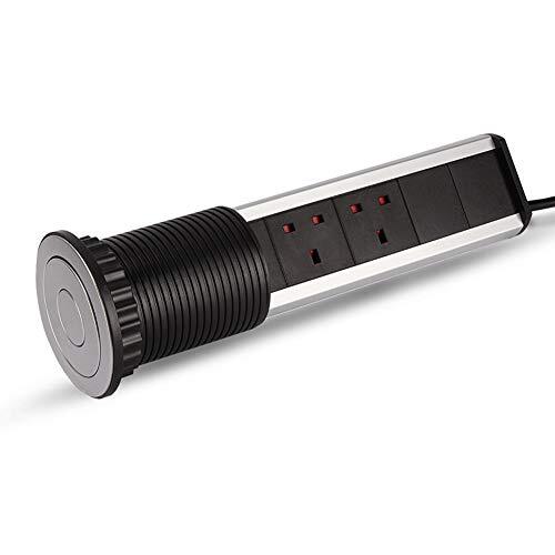 Pull Pop Up Power Sockets for Kitchen Worktops Electrical Plug Socket ...