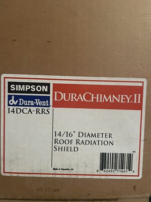 Simpson Dura-vent 14DCA-RRS 14/16 Diameter Roof Radiation Shield. | eBay