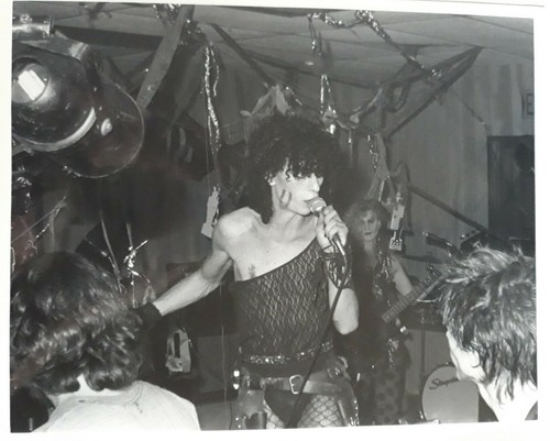 Olli Wisdom Specimen The Band live photo Goth Batcave circa 1985 b+w ...