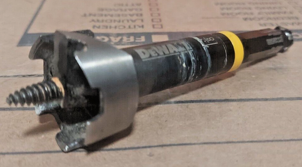 DeWalt DW1648 5-Piece Heavy-Duty Self-Feed Bit Set Rugged with Plastic ...