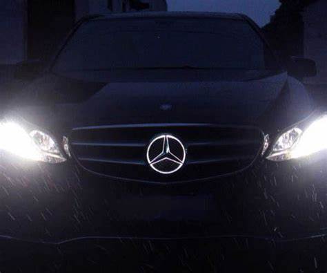 Front Grille LED Light Emblem Star Badge For Mercedes Benz GLC GLE GLS ...