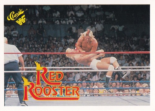 Classic WWF Card Red Rooster #122 Vintage 1990 Fresh Pull Mint | eBay