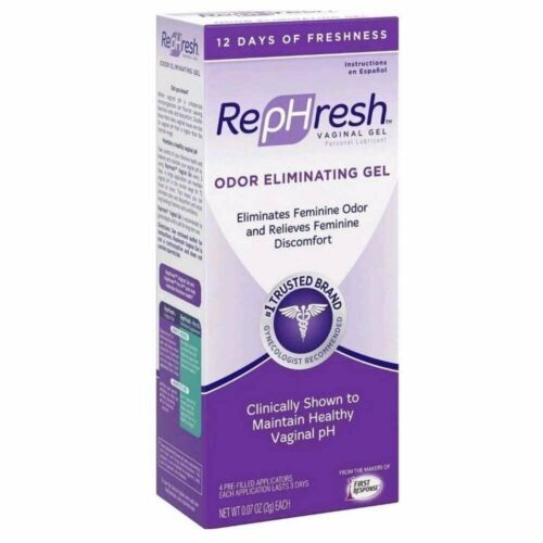 RepHresh Lubricant Gel Odor Eliminating 4 Pre-filled Applicators 0.07 ...
